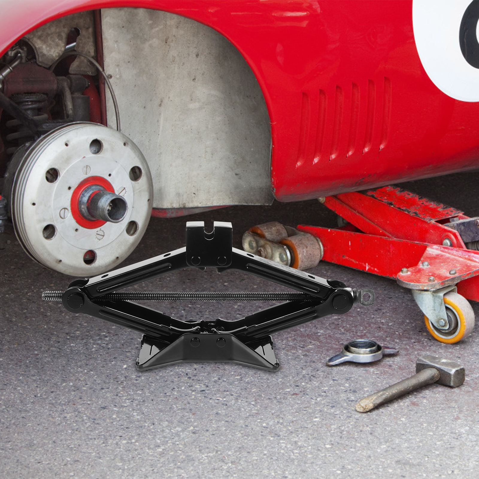 FRCOLOR 3PCS Hydraulic Jack Tension Spring 3 Ton Horizontal Car Jack ...