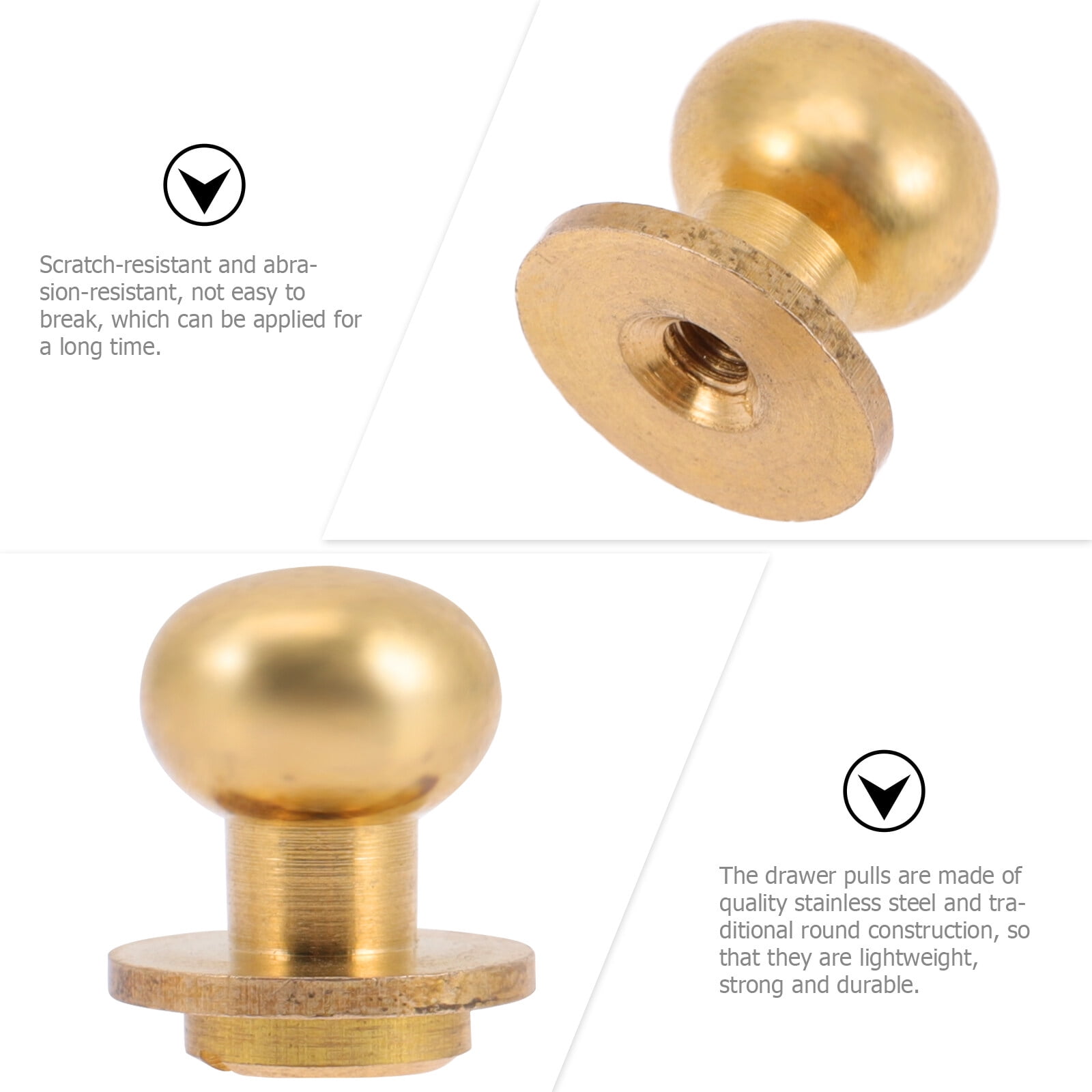 Yuangui Knobs Drawer Mini Pulls Jewelry Box Knob Dresser Handles Vintage Round Door Cabinet ...