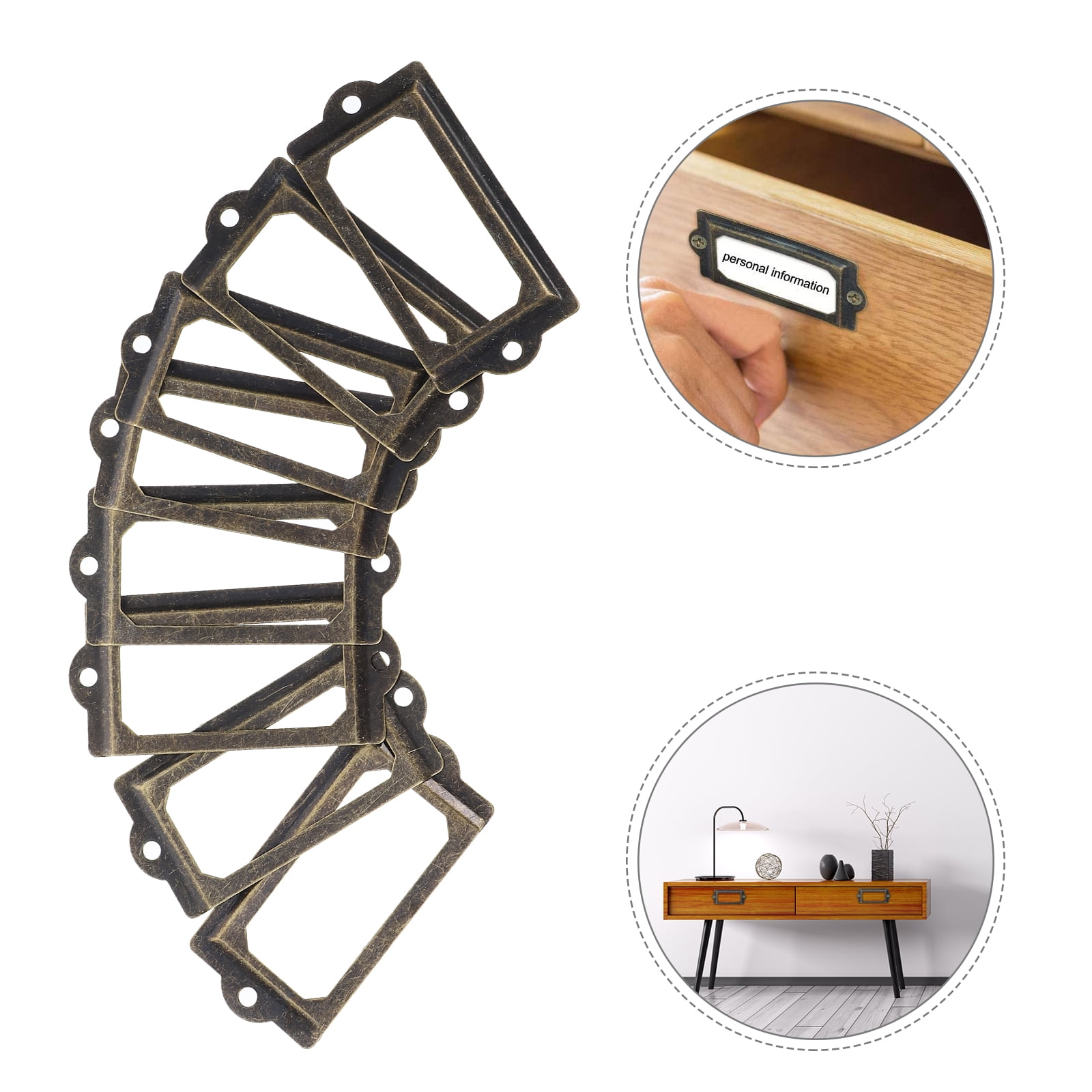 Yuangui Label Holder Drawer Metal Tag Holders Cabinet Holder Luggage ...