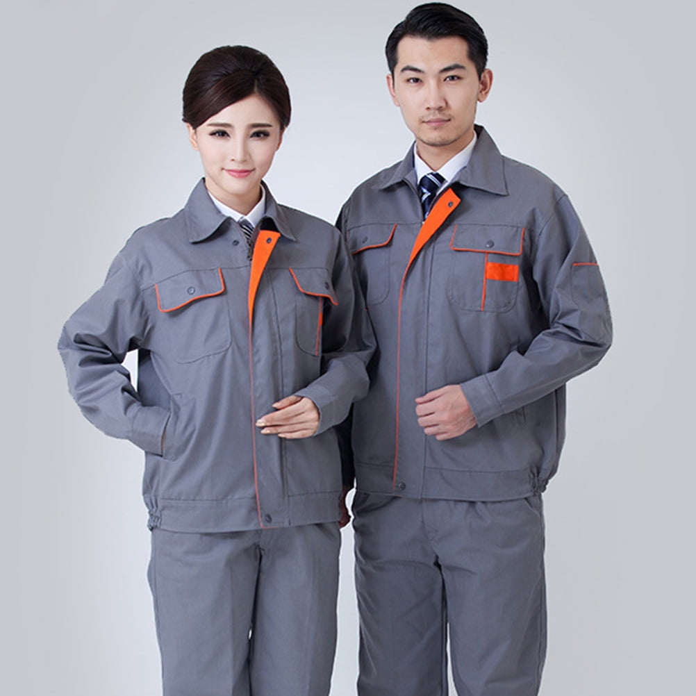 Yuangui Long Sleeve Work Suit Welders Wear Uniforms Protective Clothing ...
