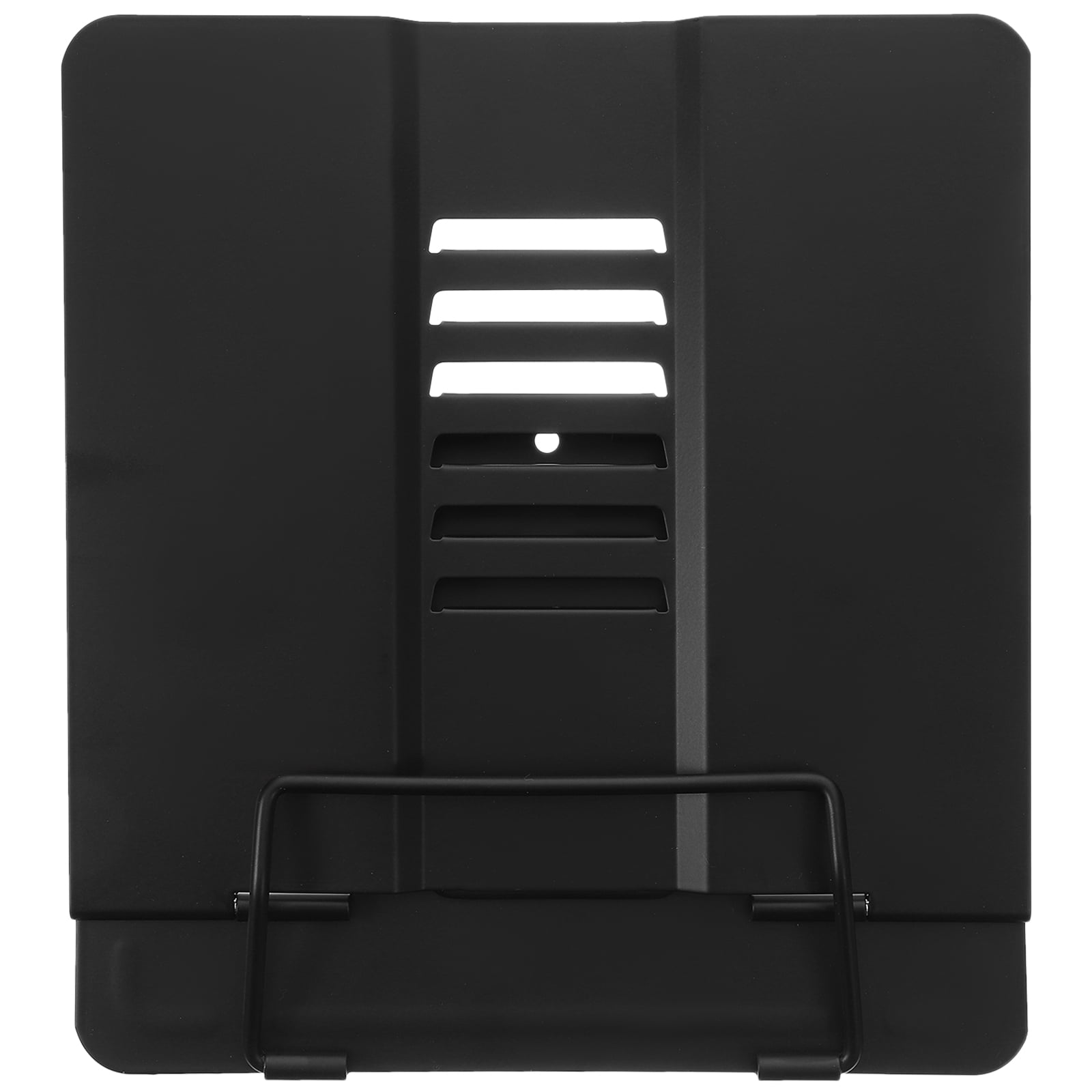 Yuangui Metal Book Stand Adjustable Reading Rack with Clips (Black ...