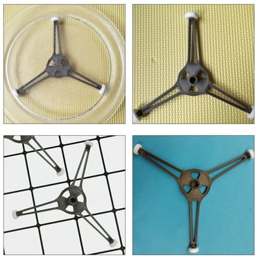 2pcs Microwave Turntable Plate Tray Microwave Oven Roller Support Wheel ...