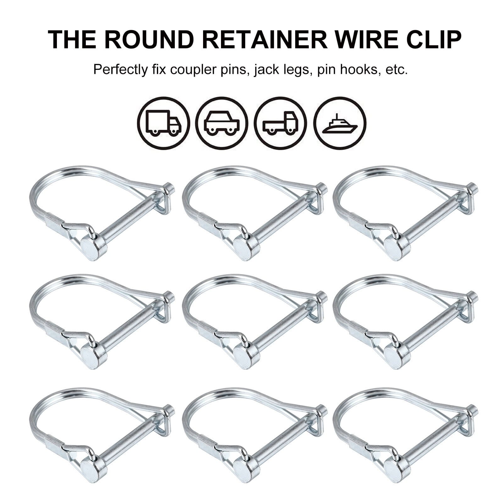 Yuangui Pin Safety Shaft Lock Locking Pin Trailer Coupler Wire Quick ...