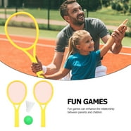 Childrens Badminton Tennis Racket Toy Set 2 in 1 Indoor Outdoor Racket ...