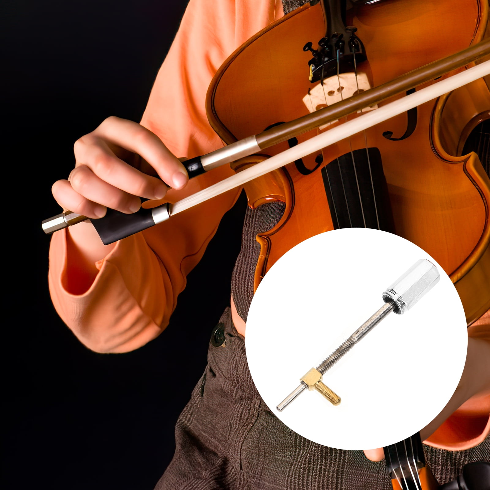 Yuangui Red Viola Bow Repair Tool Metal Frog Screw Accessory - Walmart.com