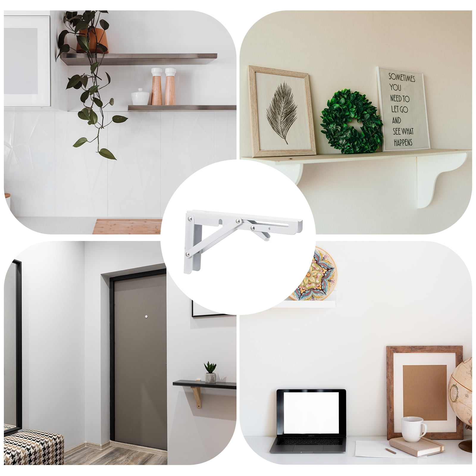 Yuangui Shelf Wall Triangle Folding Brackets Support Hinge Bracket ...