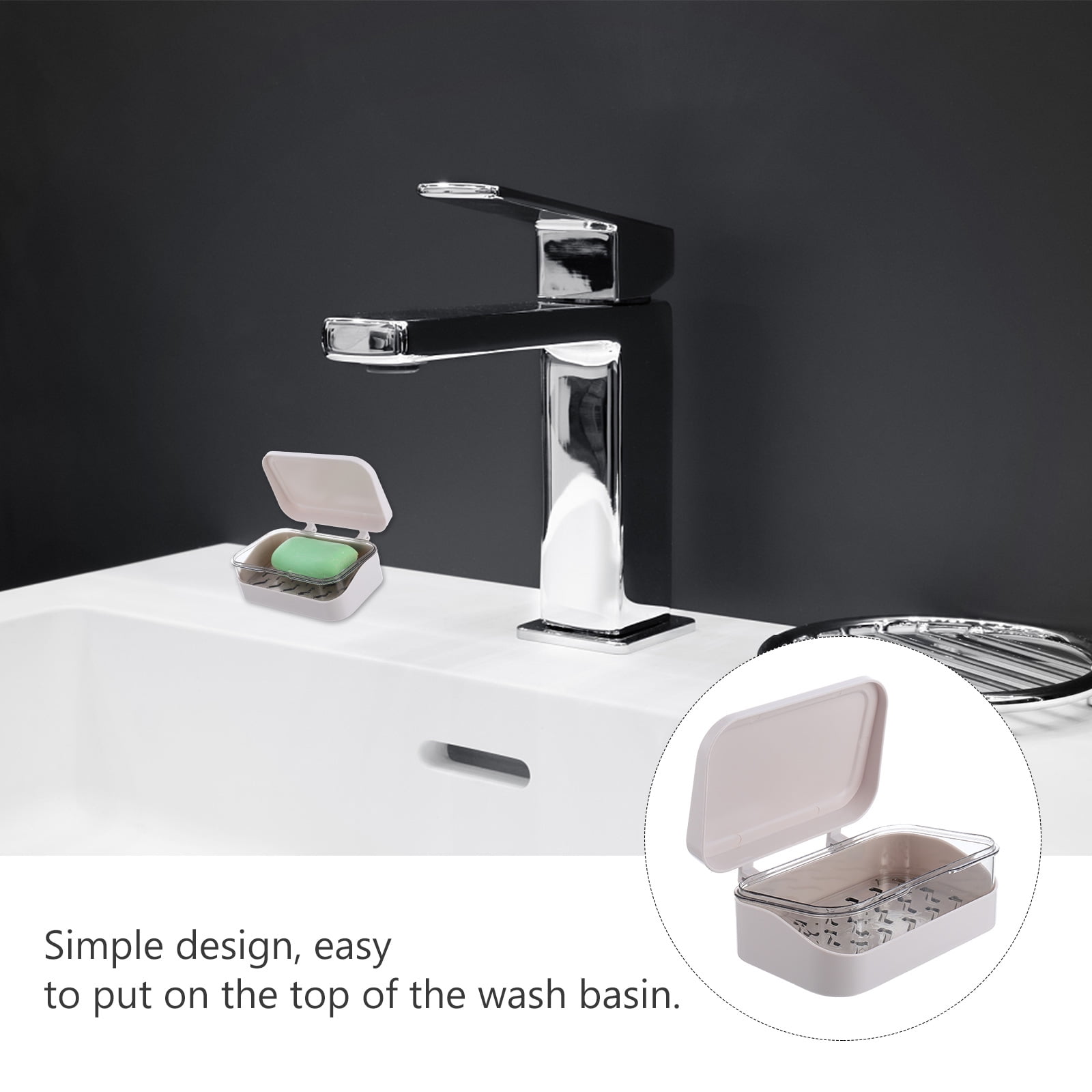 Yuangui Soap Container Bar Dish Case Holder Traveldishes Coversaver Box ...