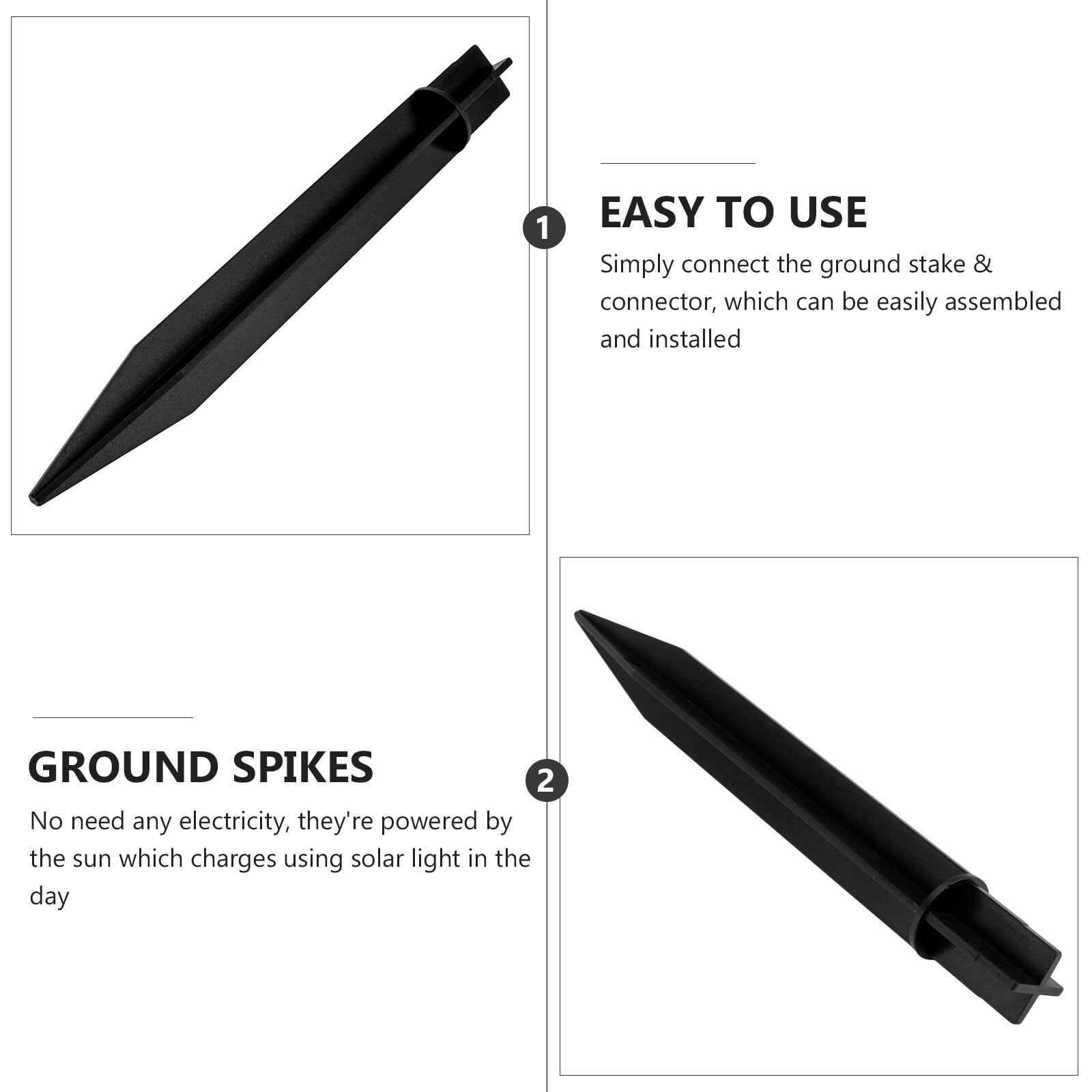 Yuangui Solar Groundstakes Spikes Lights Light Replacement Spike Garden ...