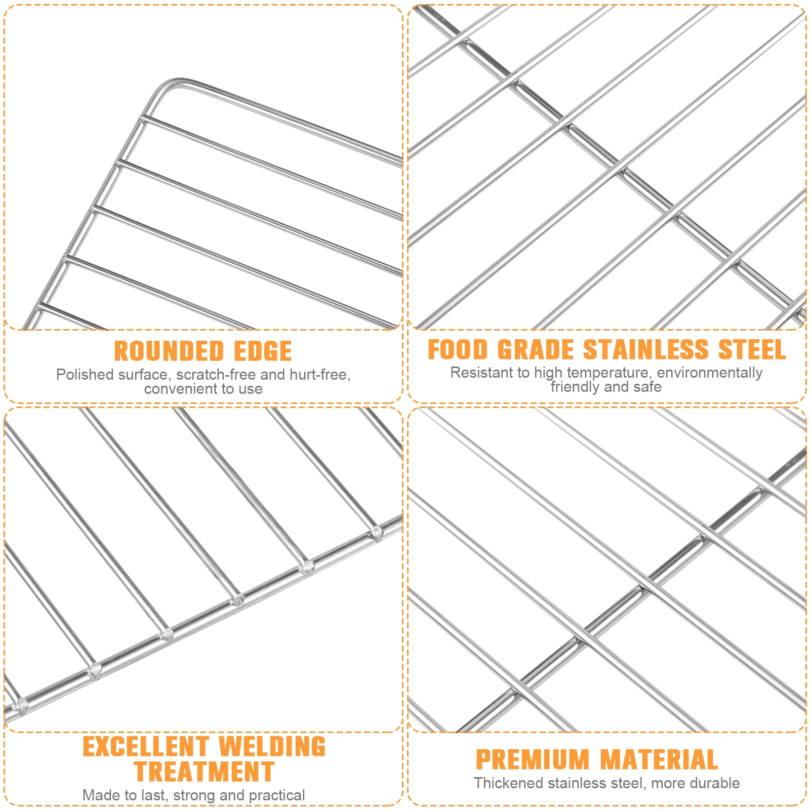 Yuangui Stainless Steel BBQ Grill Wire Mesh Grid Grate - Walmart.com