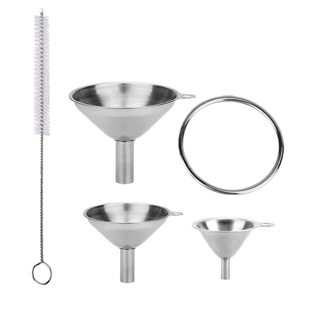 Yuangui Stainless Steel Transfer Funnel Wide Mouth for Kitchen Oil Dry ...