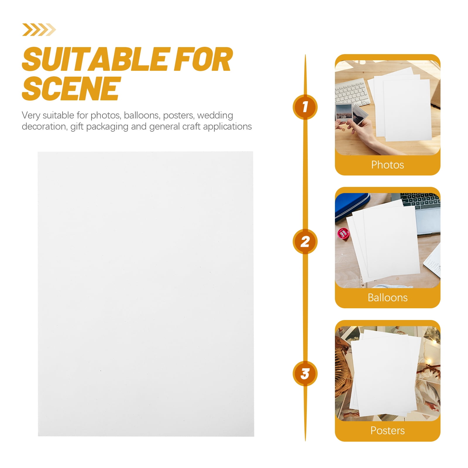 Yuangui Sticker Paper 10 Sheets Double Sided Tape A4 Size for DIY ...