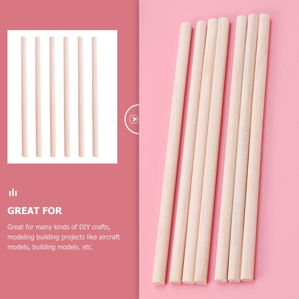 Yuangui Sticks Dowel Stick Dowels Wooden Wood Craft Rod Woodworking ...