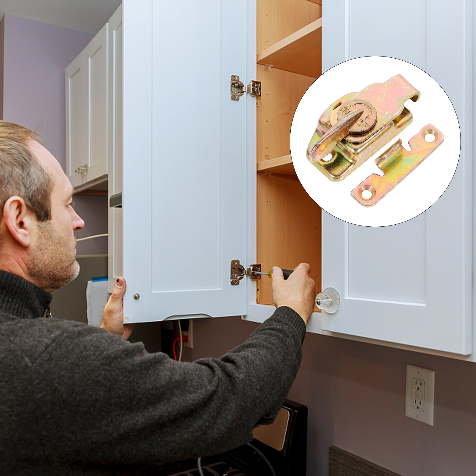 Yuangui Table Buckles Lock Iron Dining Leaf Drawer Cabinet Connector ...