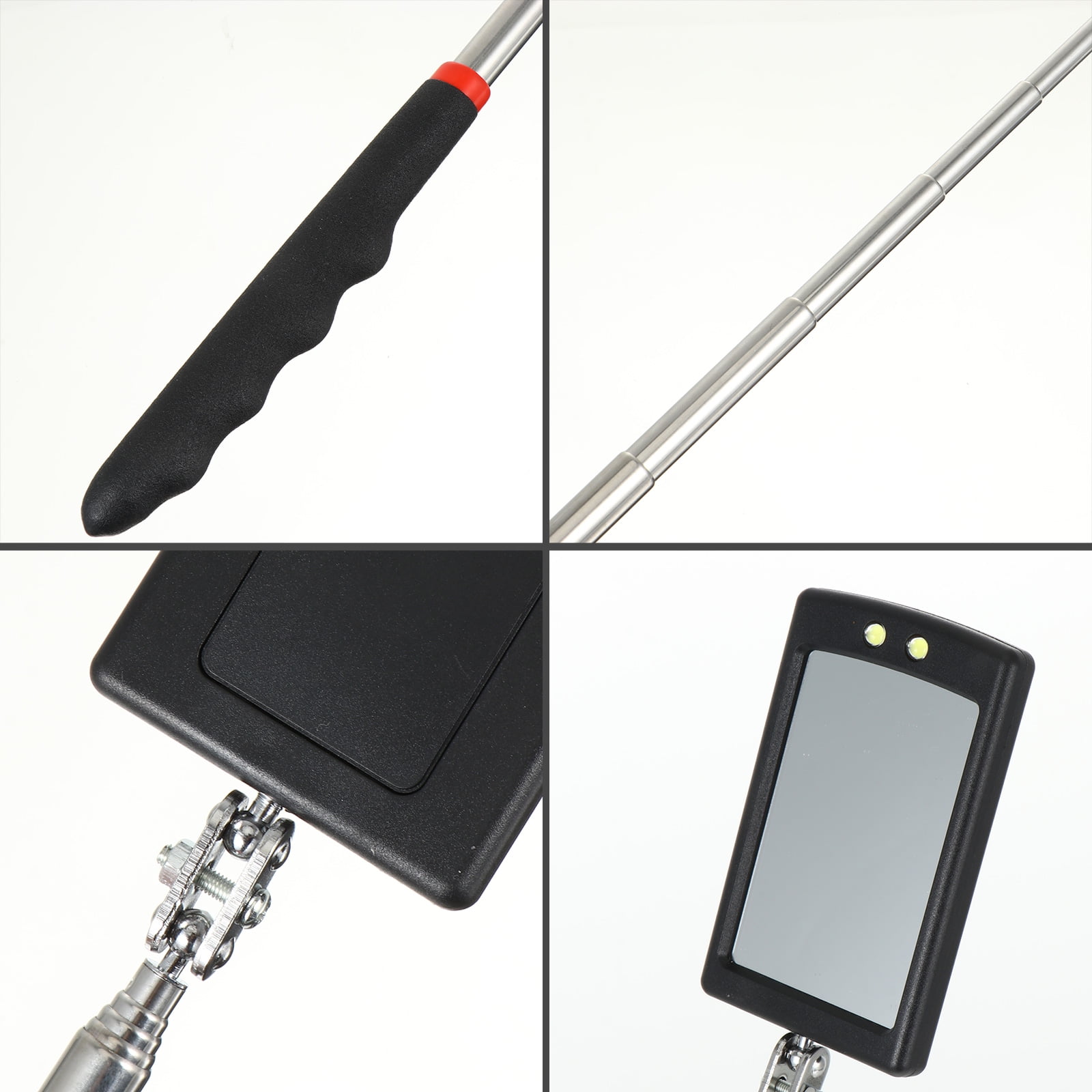 Yuangui Telescoping Lighted Flexible Inspection Mirror LED Square Tool ...