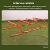 Trademark Innovations 6" Soccer Training Adjustable Agility Speed ...