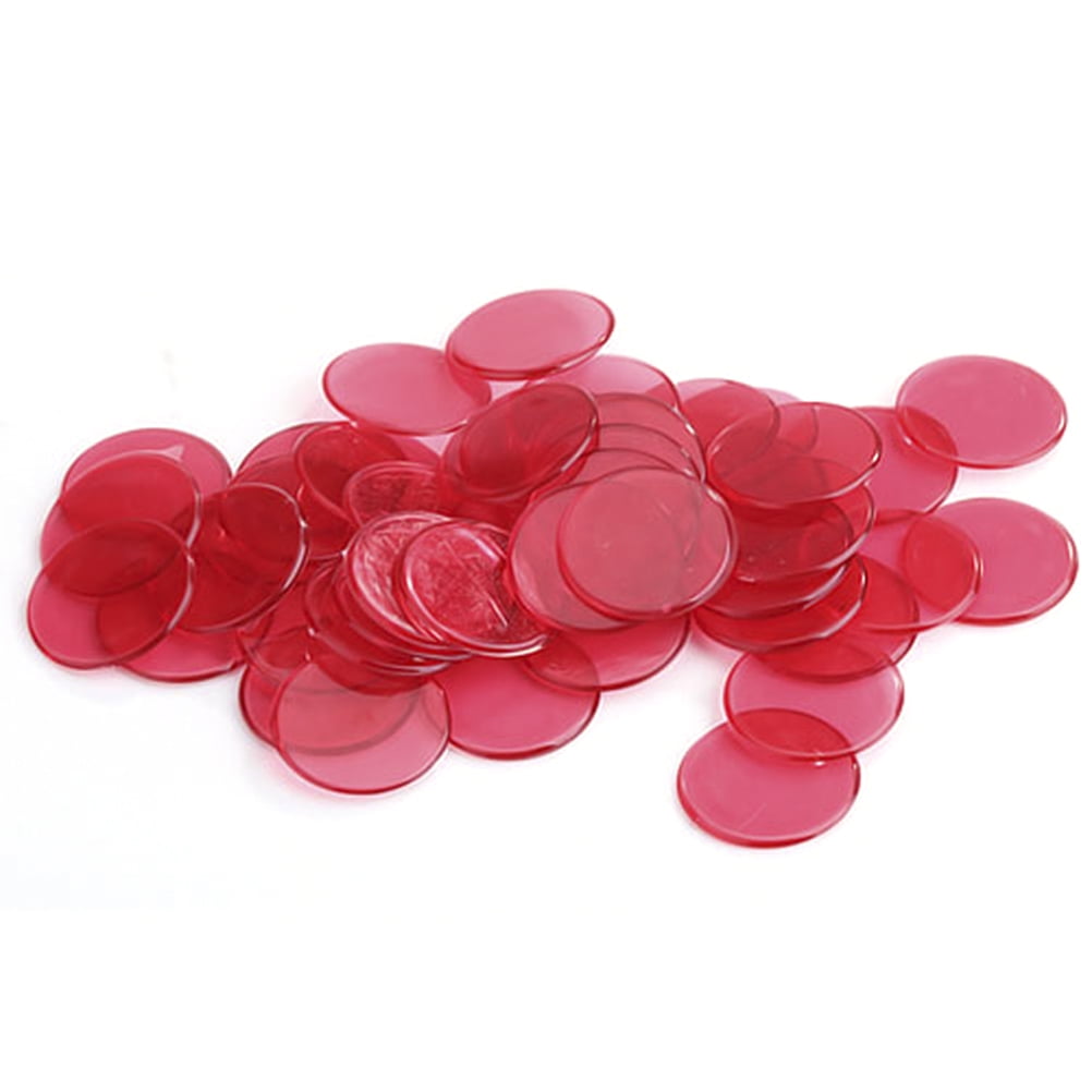 Yuangui Transparent Poker Chips, Bingo Counters, Party/Home/School ...
