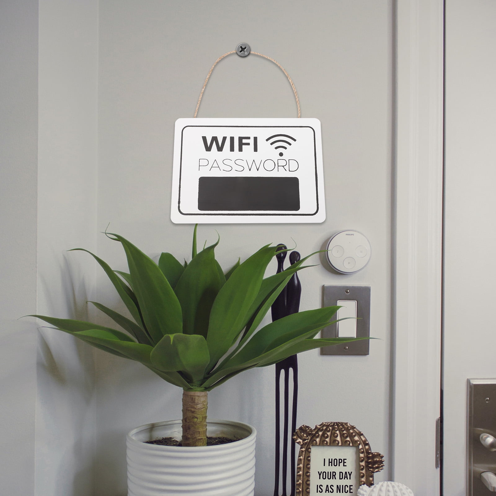 Yuangui Wifi Password Sign Wall Guest Plaque Hanging Boardlabel ...