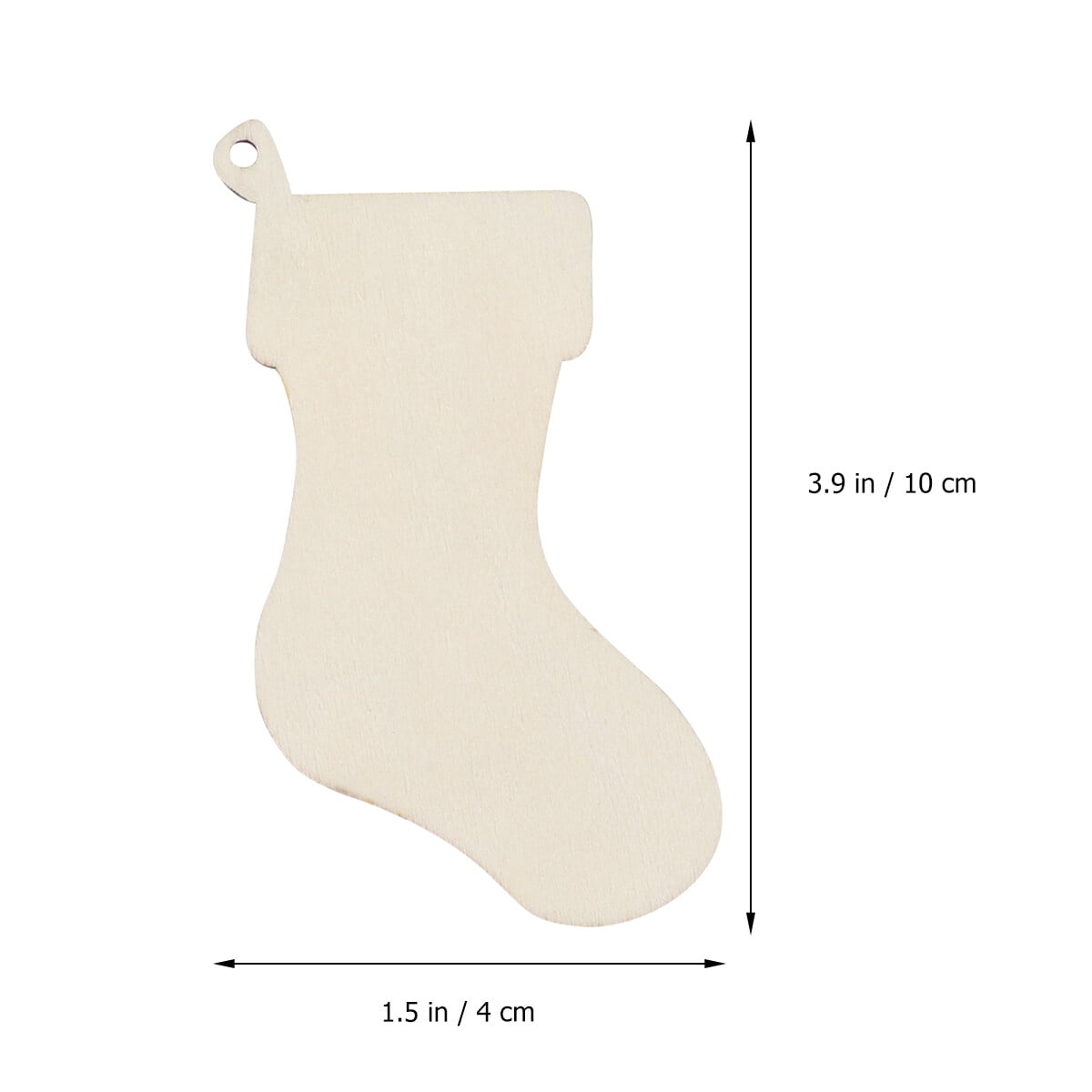Yuangui Wood Wooden Pieces Stockings Unfinished Circles Wedding ...