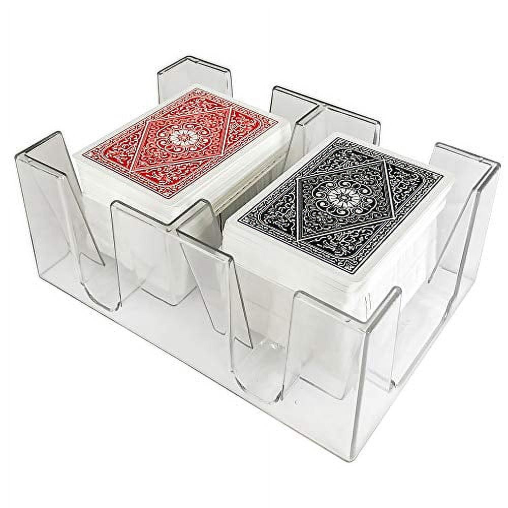 Yuanhe 6 Deck Clear Canasta Playing Card Tray - Walmart.com