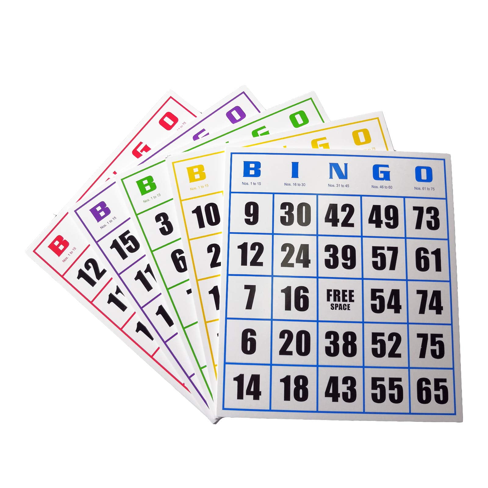 Yuanhe Jumbo Bingo Game KEF16 Cards - 50 Pack Easy Read Bingo Set for ...