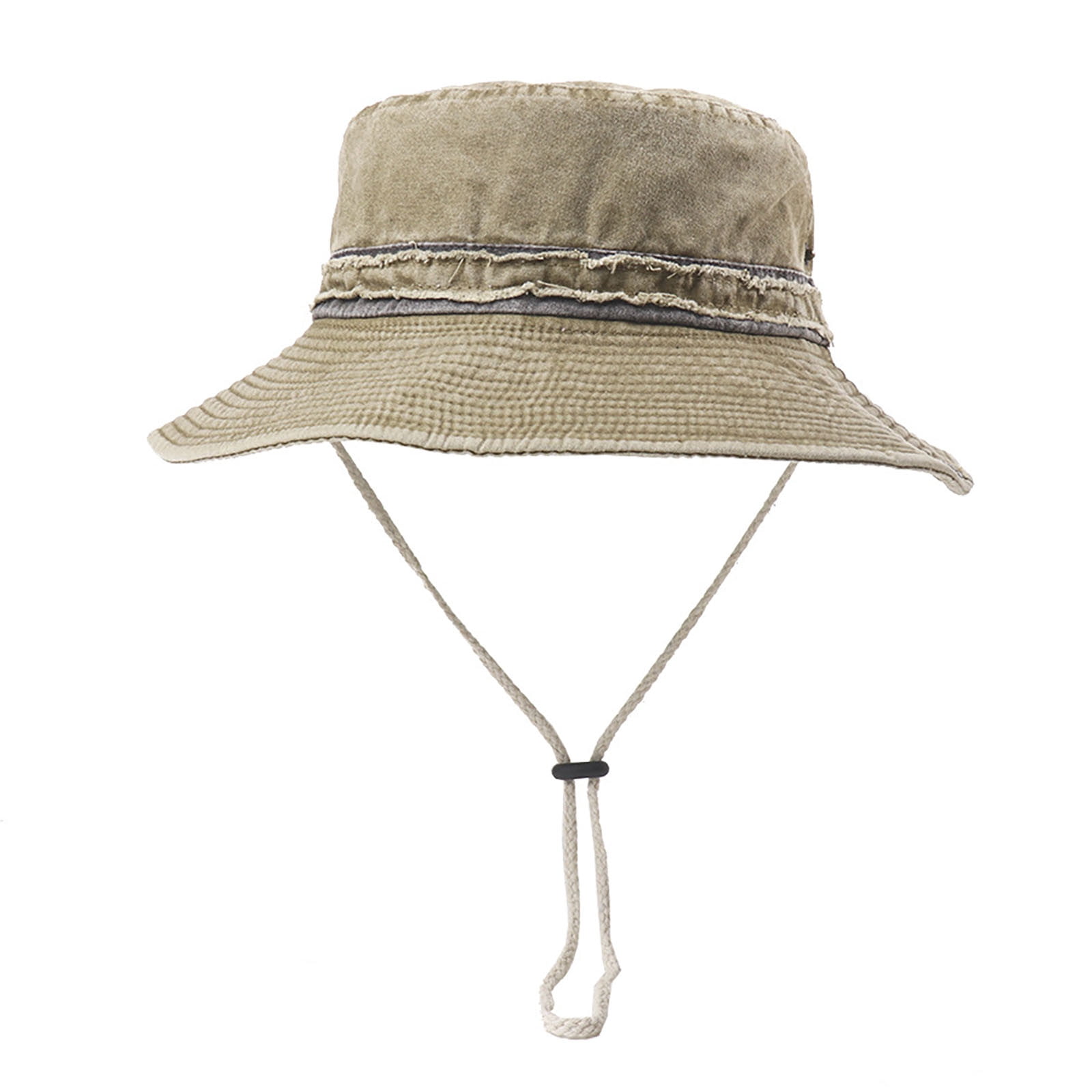 Yuanlong Unisex Bucket Hat Washed Denim Summer Sun Hat Solid Color ...