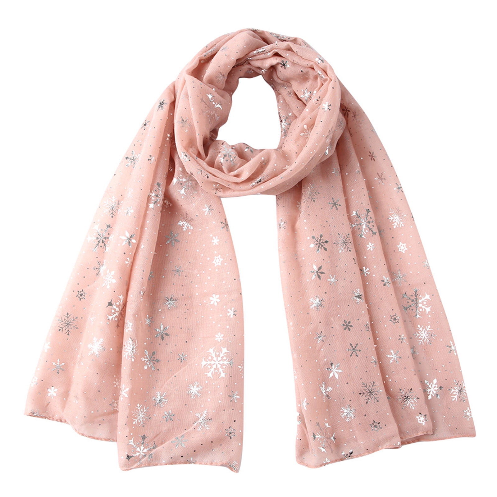 Yuanlong Winter Scarves Merry Christmas Snowflake Pattern Long Shawls ...