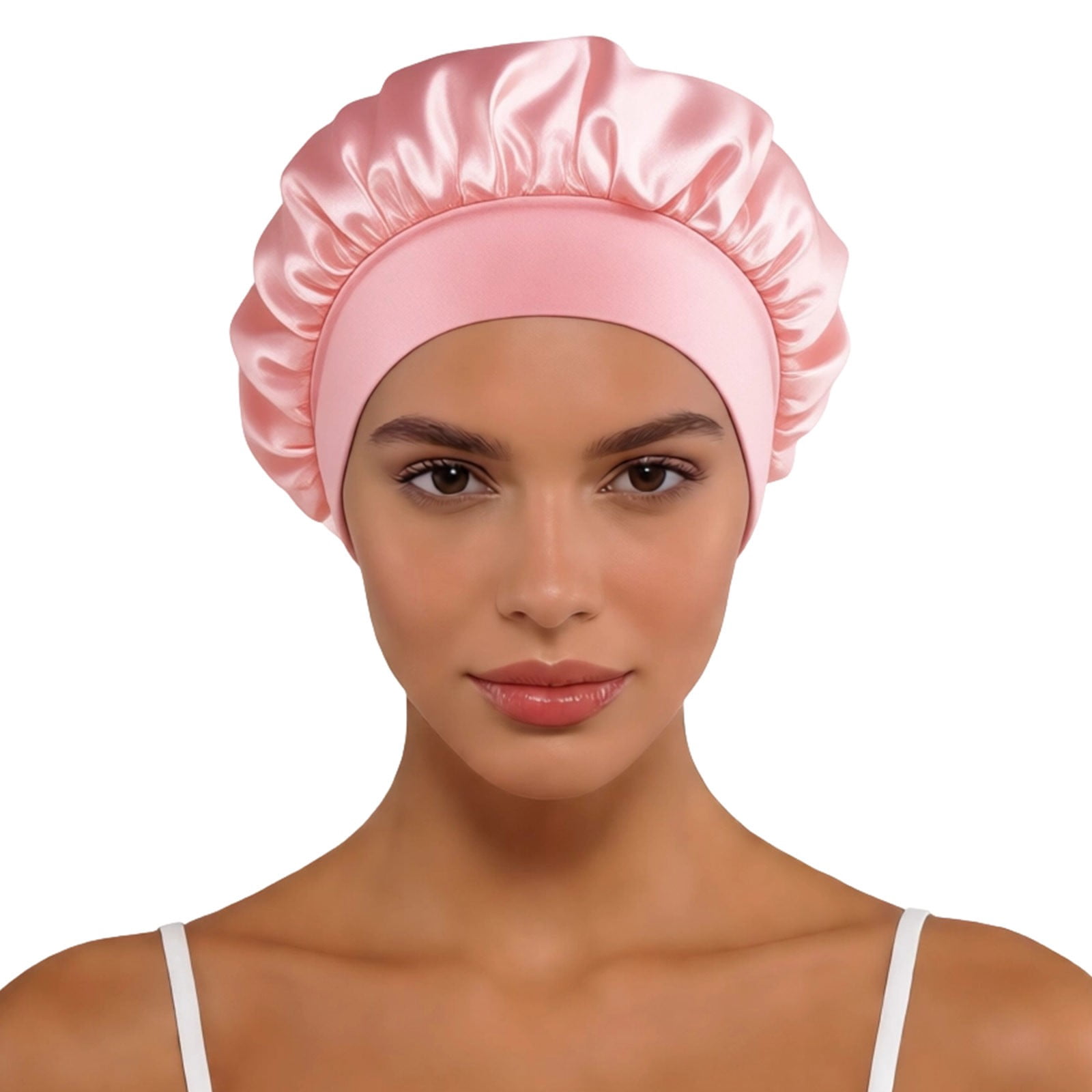 Yuanlong Womens Hat Shower cap Satin Sleep Hat Solid Color Elegant ...