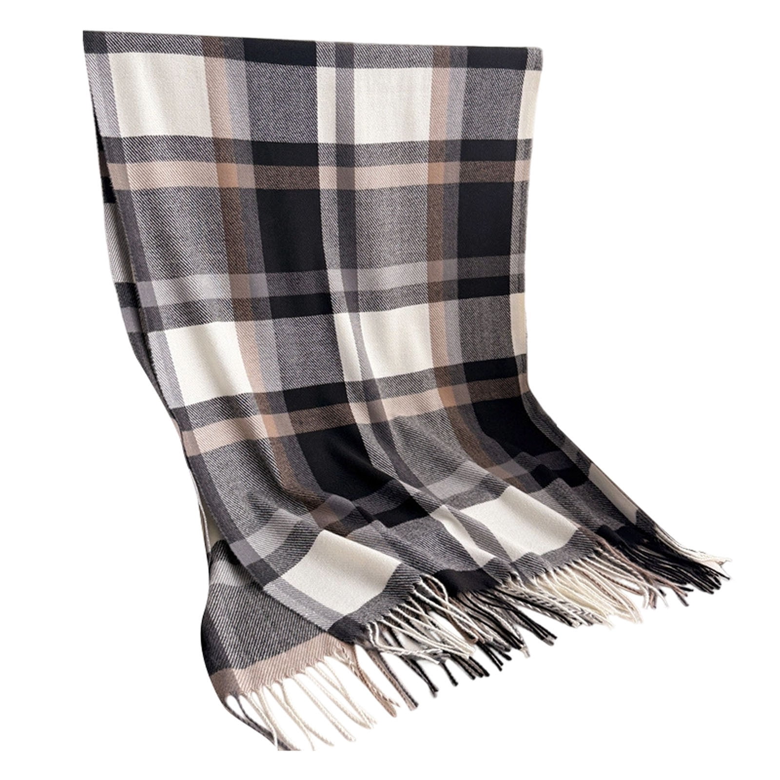 Yuanlong Womens Scarves Winter Soft Plaid Scarf & Wraps Shawls With ...