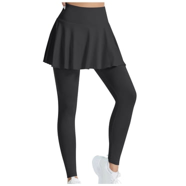 EHRWE Leggings For Women Skirted Legging For Women Yoga Legging With ...
