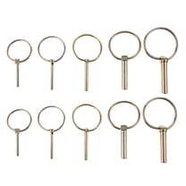 Uxcell 1/4" x 1-3/8" Lynch Pin with Ring, 6 Pcs Heavy Duty Round Linch ...