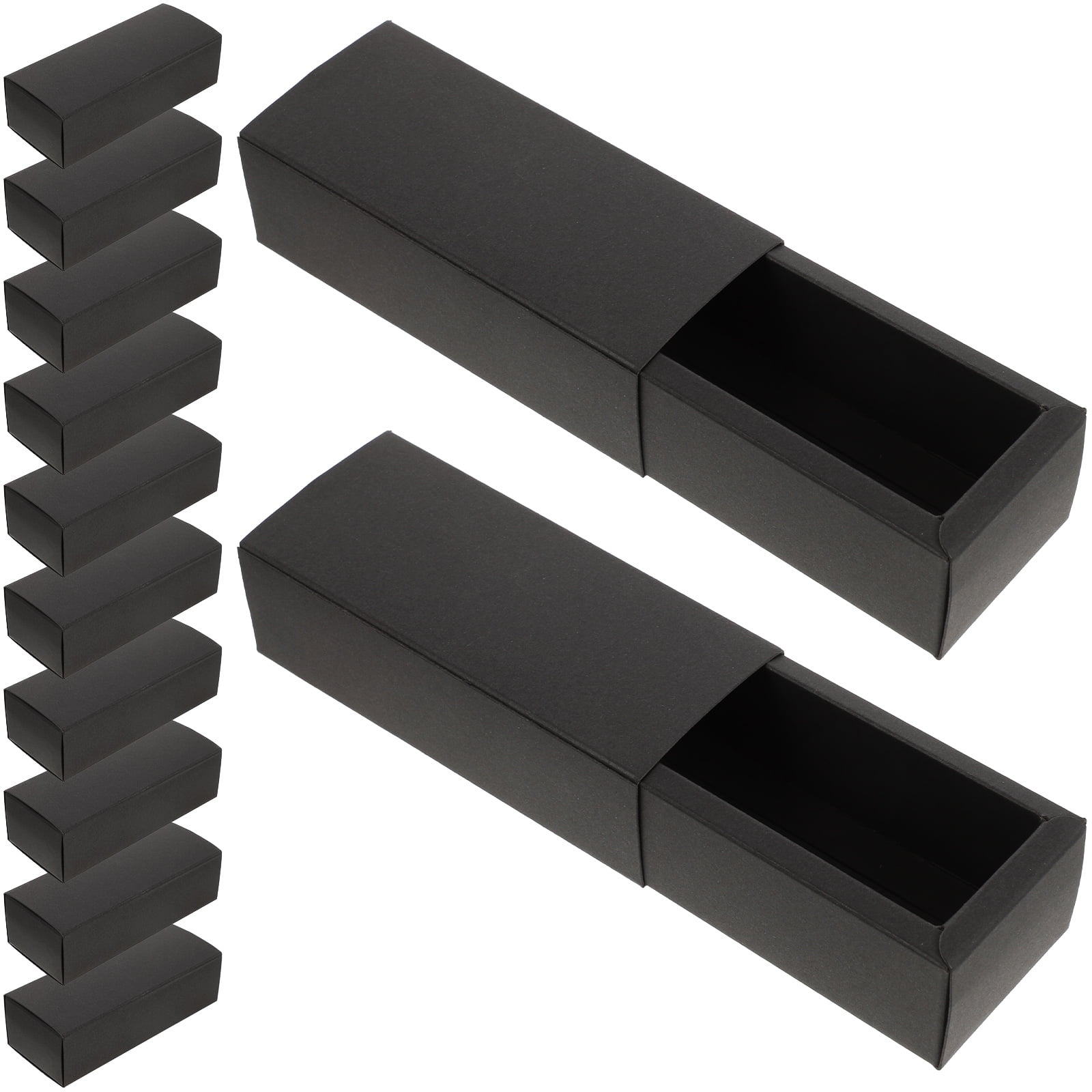 Yuanmiaoke 12pcs Brown Kraft Packaging Drawer Box Cardboard Present Box ...