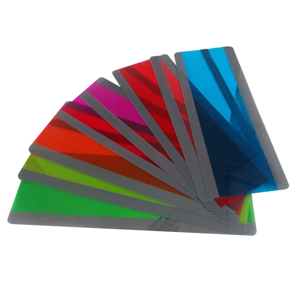 Yuanmiaoke 12pcs Transparent Guided Strips Book Page Marking Strips ...
