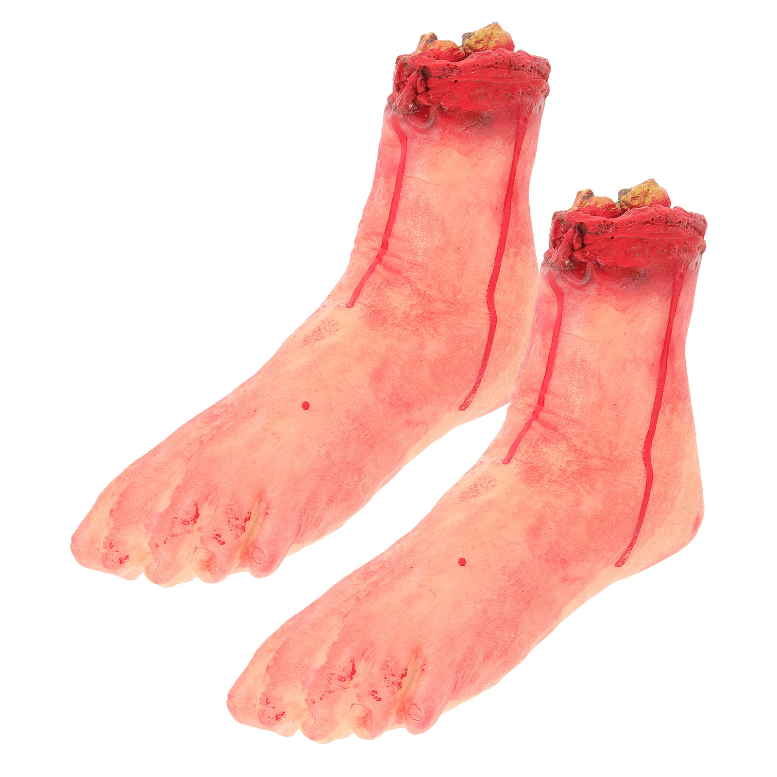 Yuanmiaoke 2 pcs Horrible Broken Feet Simulated Broken Foot Prop ...