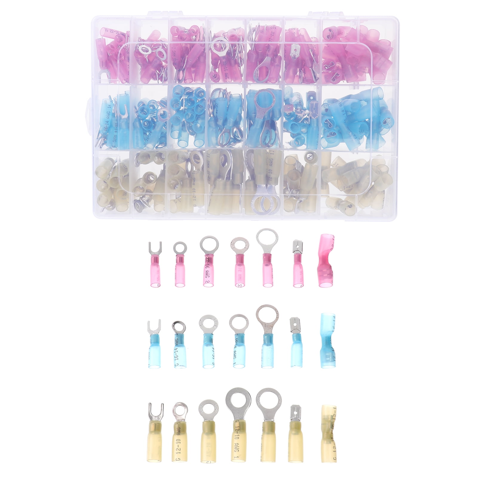 Yuanmiaoke 280pcs Car Heat Shrink Wire Terminal Connector Multi-purpose ...