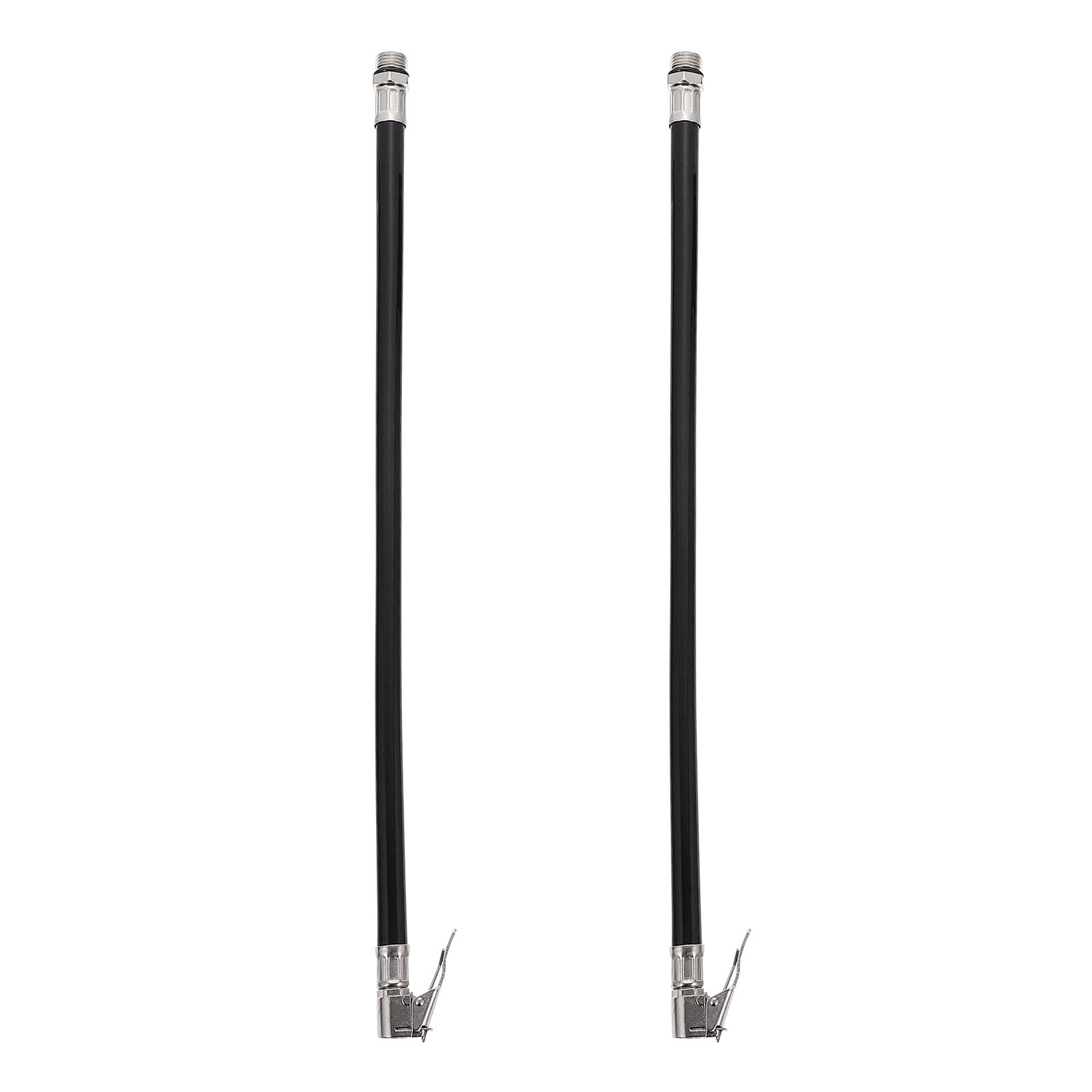 Yuanmiaoke 2pcs Car Air Hose Bike Tire Pump Extension Hose Pump Extension Tube Clip On Tire Air ...