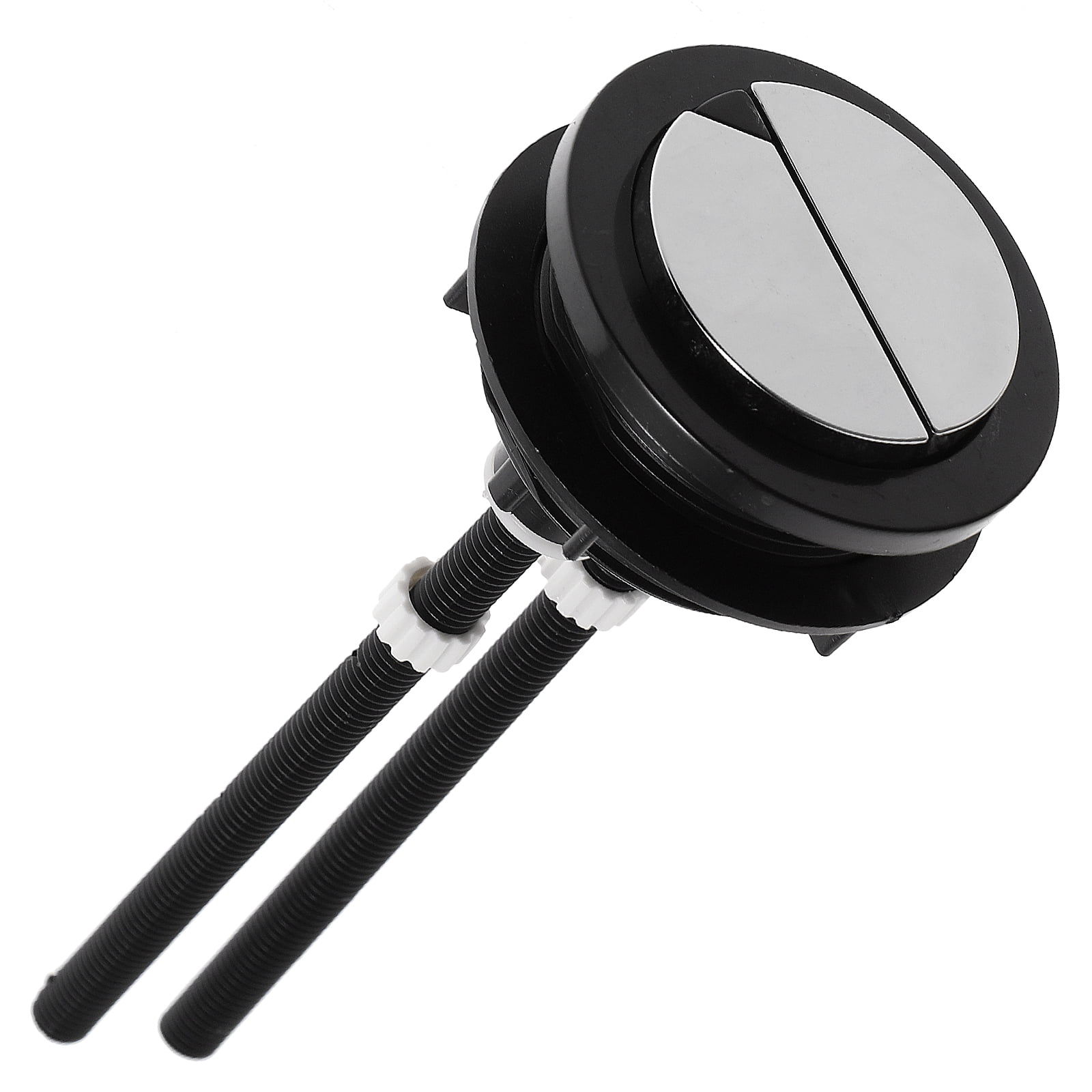 Masteelf Dual Flush Toilet Button for Repair Made of ABS Black 48x57mm ...