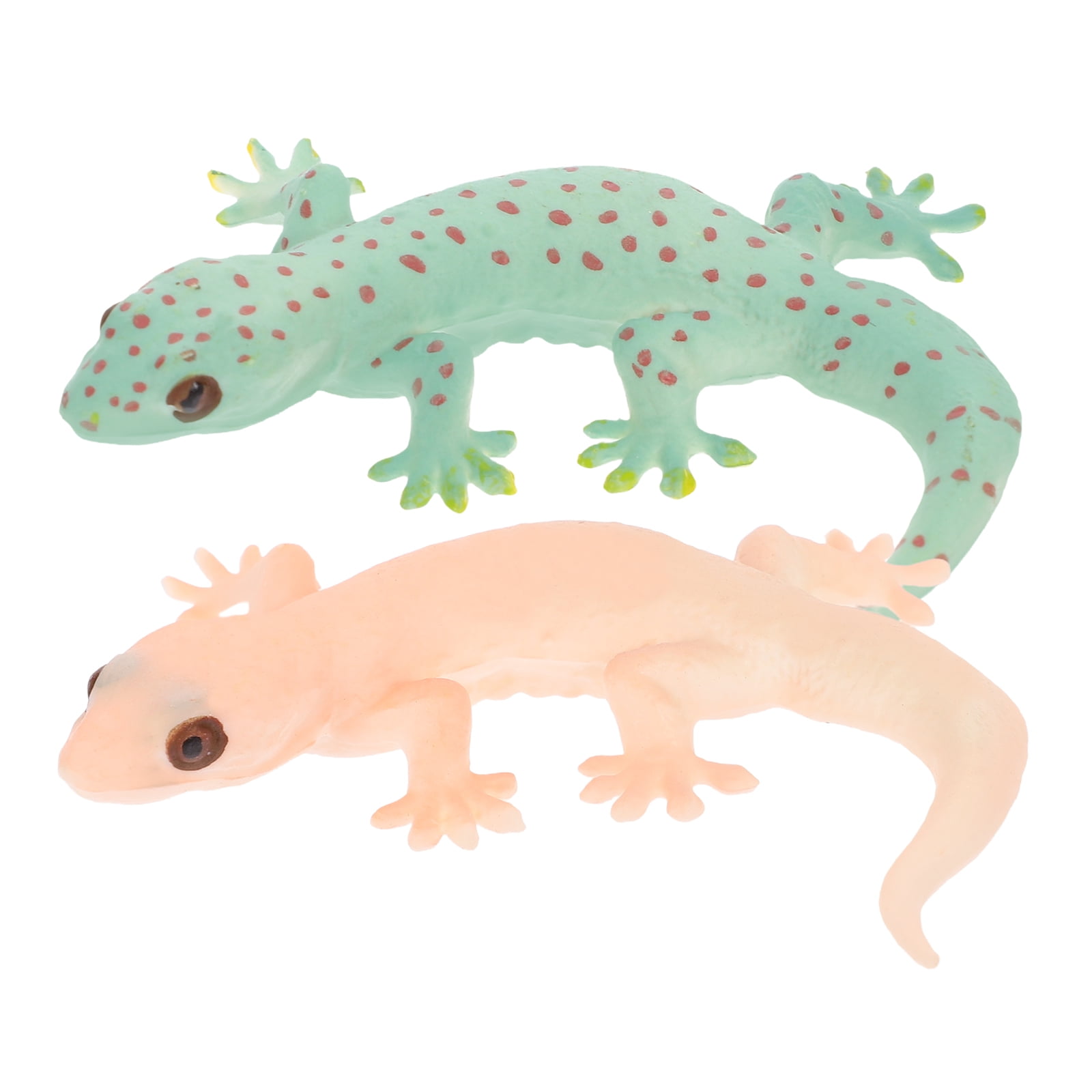 Yuanmiaoke 2pcs Simulation Realistic Lizard Figurines Fake Lizard Toy ...