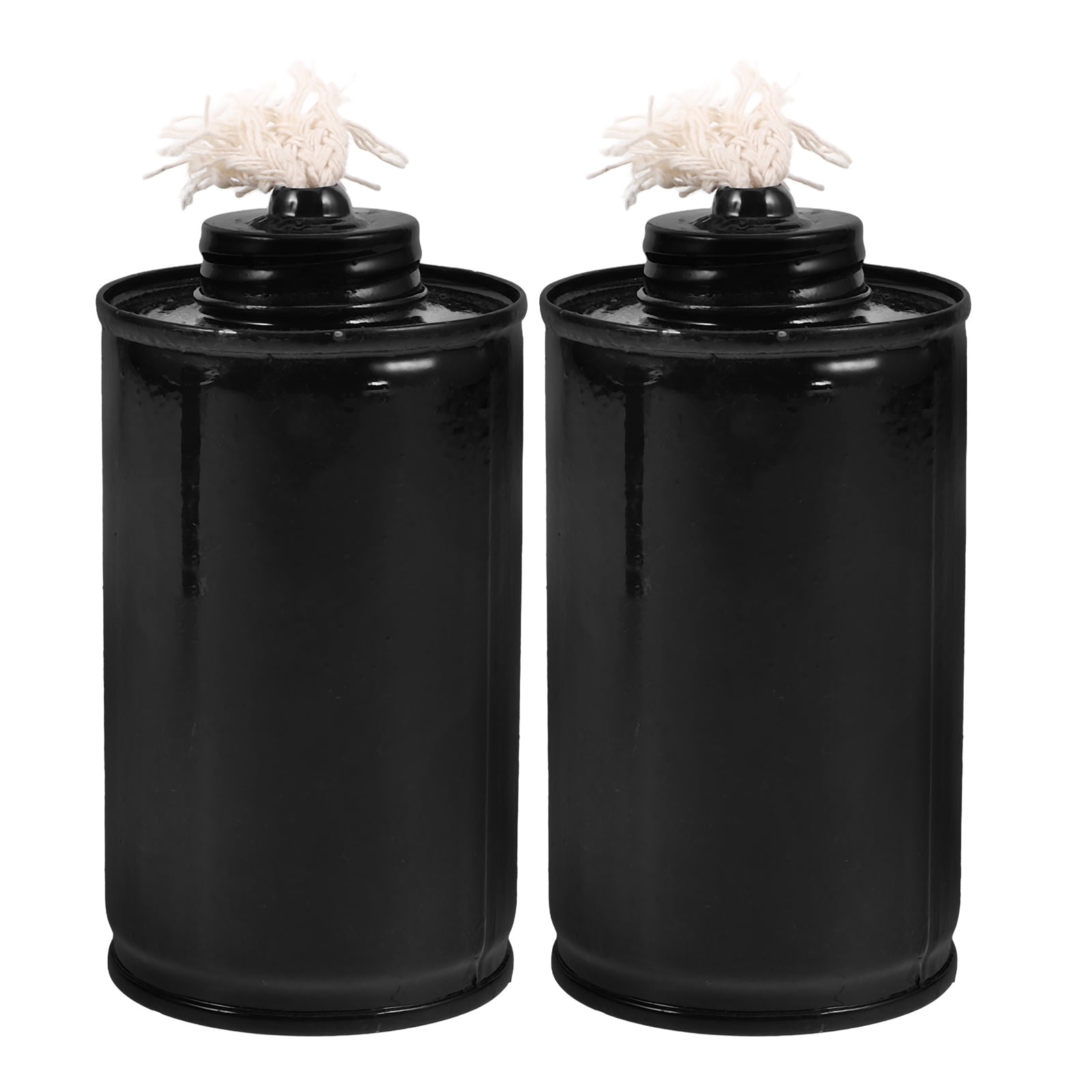 Small Replaceable Iron Torch Canister for Outside Use Black Easy to ...