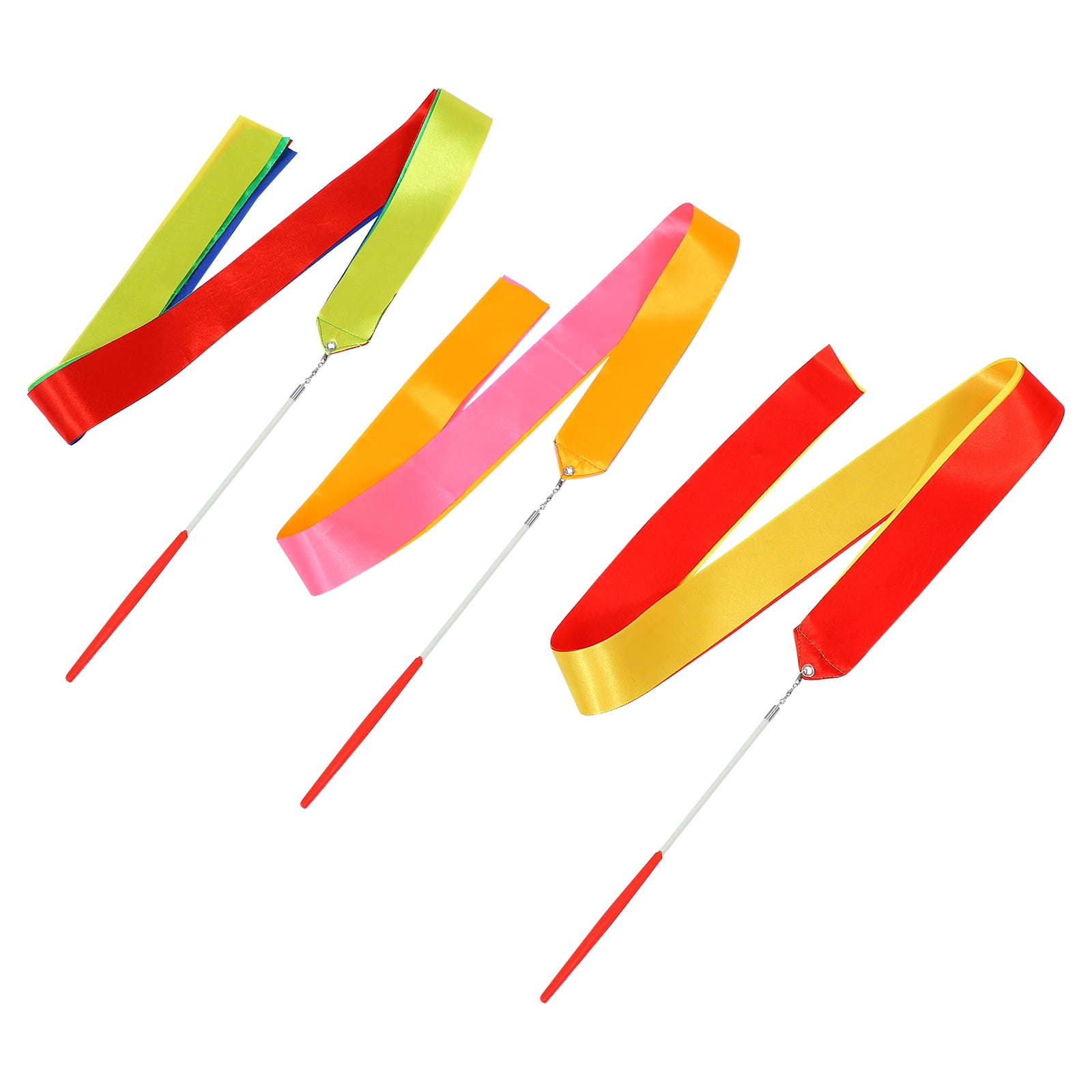 Yuanmiaoke 3pcs Rhythmic Dance Ribbons Gymnastics Ribbon Streamers ...