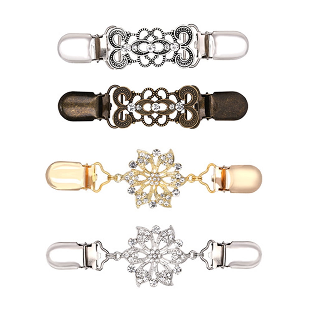 Yuanmiaoke 4pcs Dress Cinch Clips Cinch Shawl Clip Cardigan Collar ...