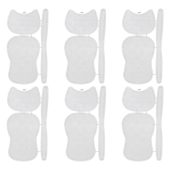 Yuanmiaoke 6pcs Weaving Grid Plates DIY Grid Plates Plastic Mesh Boards ...