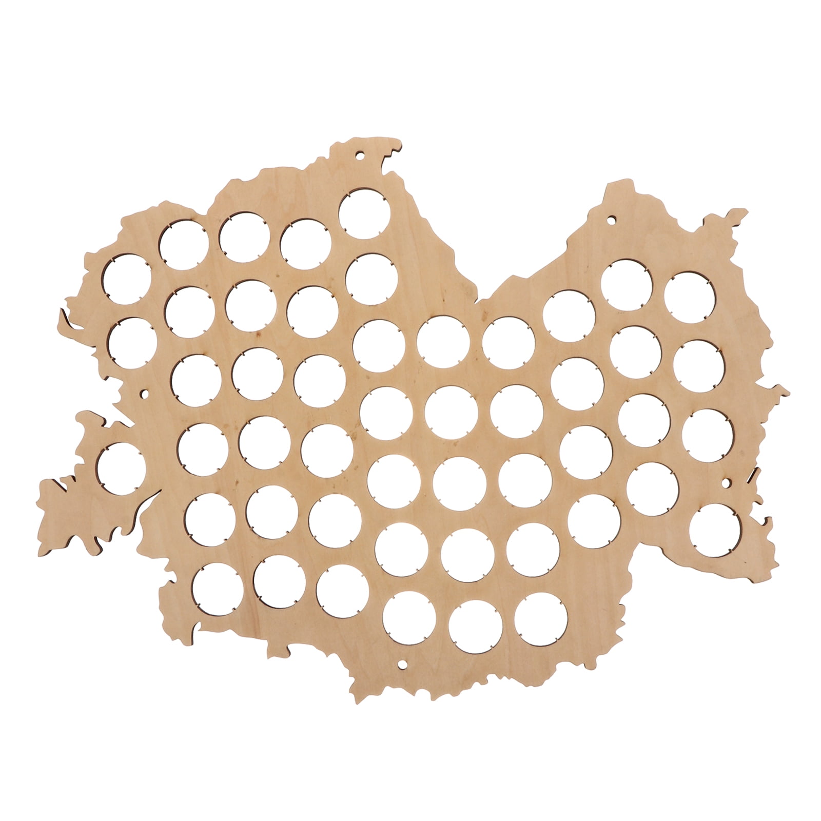 Yuanmiaoke Beer Maps Wine Bottle Caps Wood Map Showcase Collection Wall ...