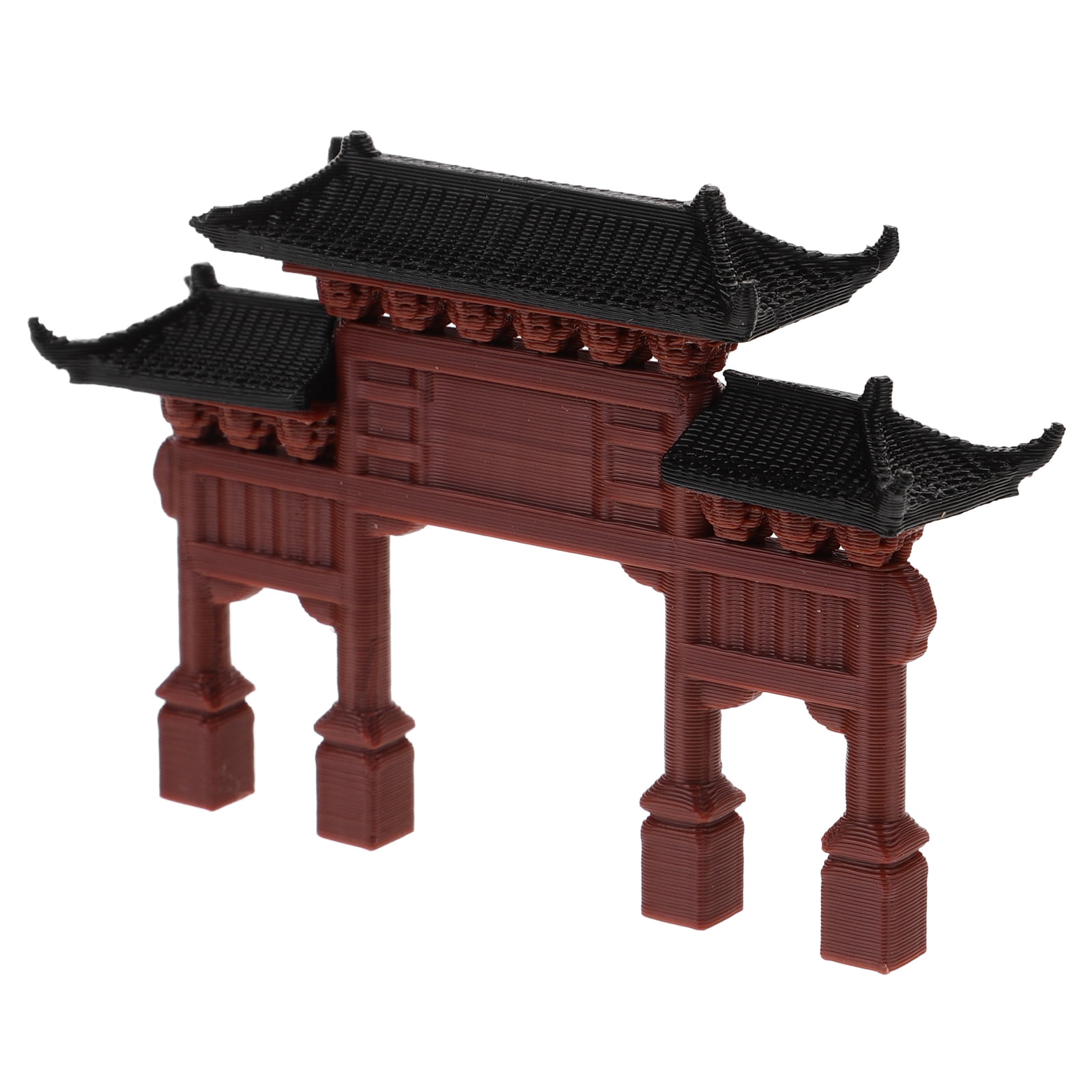 Yuanmiaoke Chinese Mini Building Model Memorial Gate Statue Micro ...
