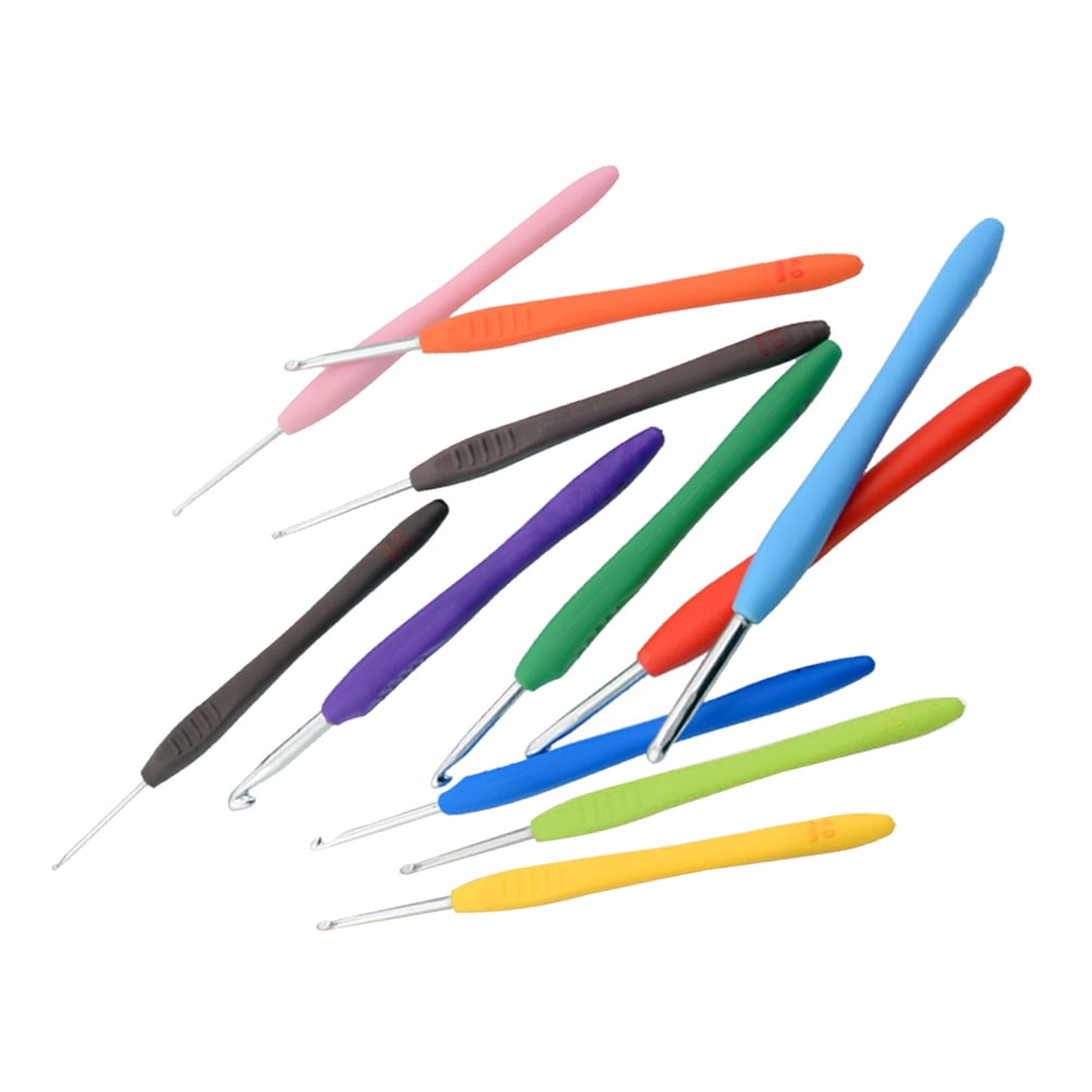 Yuanmiaoke Ergonomic Crochet Hooks Set Multicolor Crochet Hooks ...