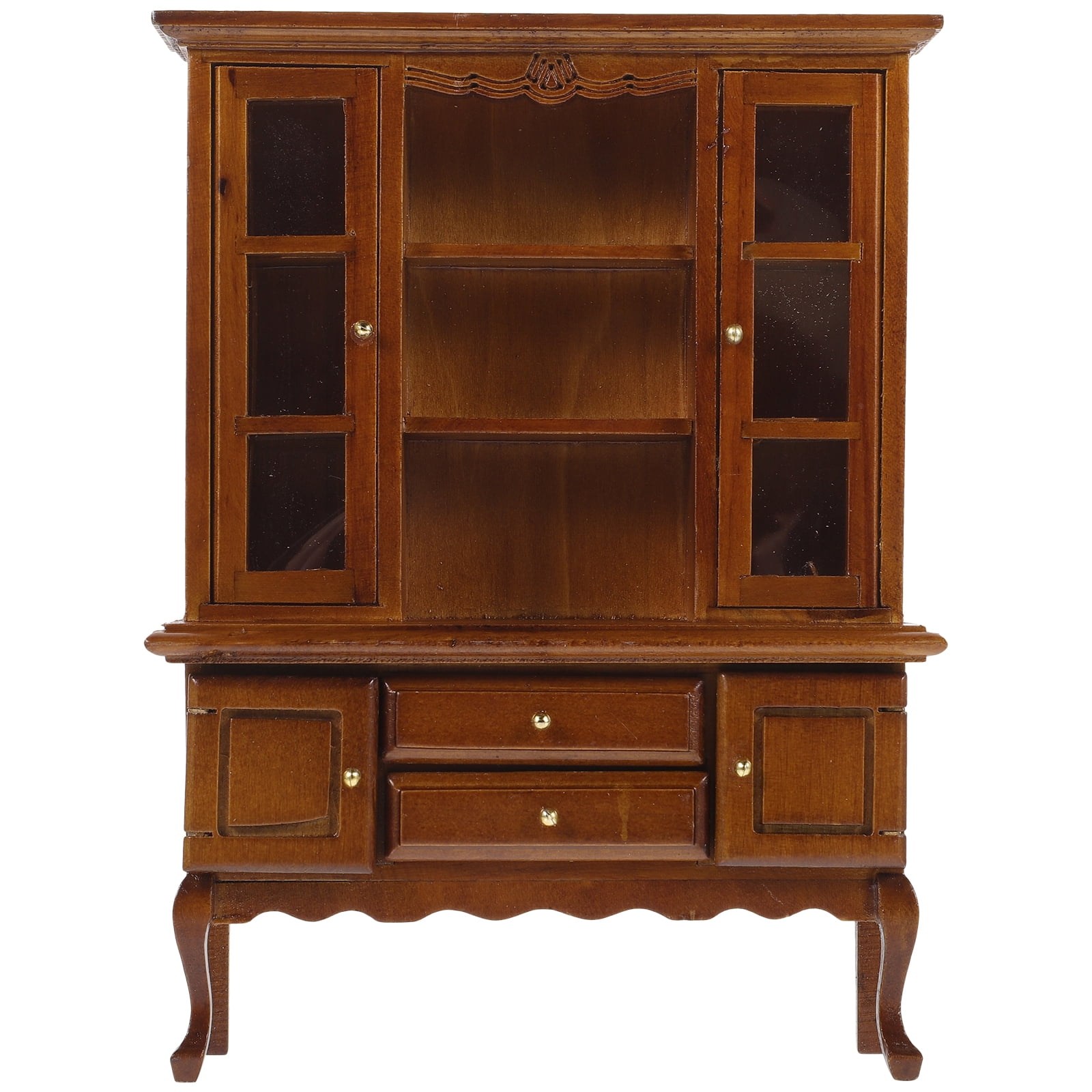 Yuanmiaoke Mini House Accessory Mini Wooden Sideboard Cabinet Miniature ...