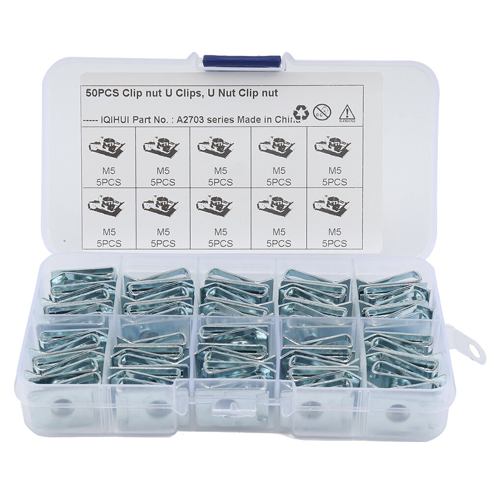 Yuanmiaoke Motorcycle Screws 50pcs U Nuts Fairing Clip Fairing Bodywork ...