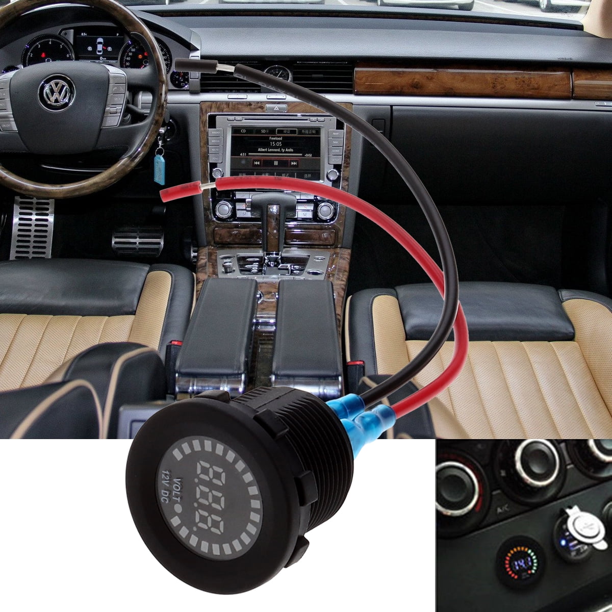 Yuanmiaoke Voltmeter Digital Voltage Meter 12v Voltmeter Led Voltmeter ...