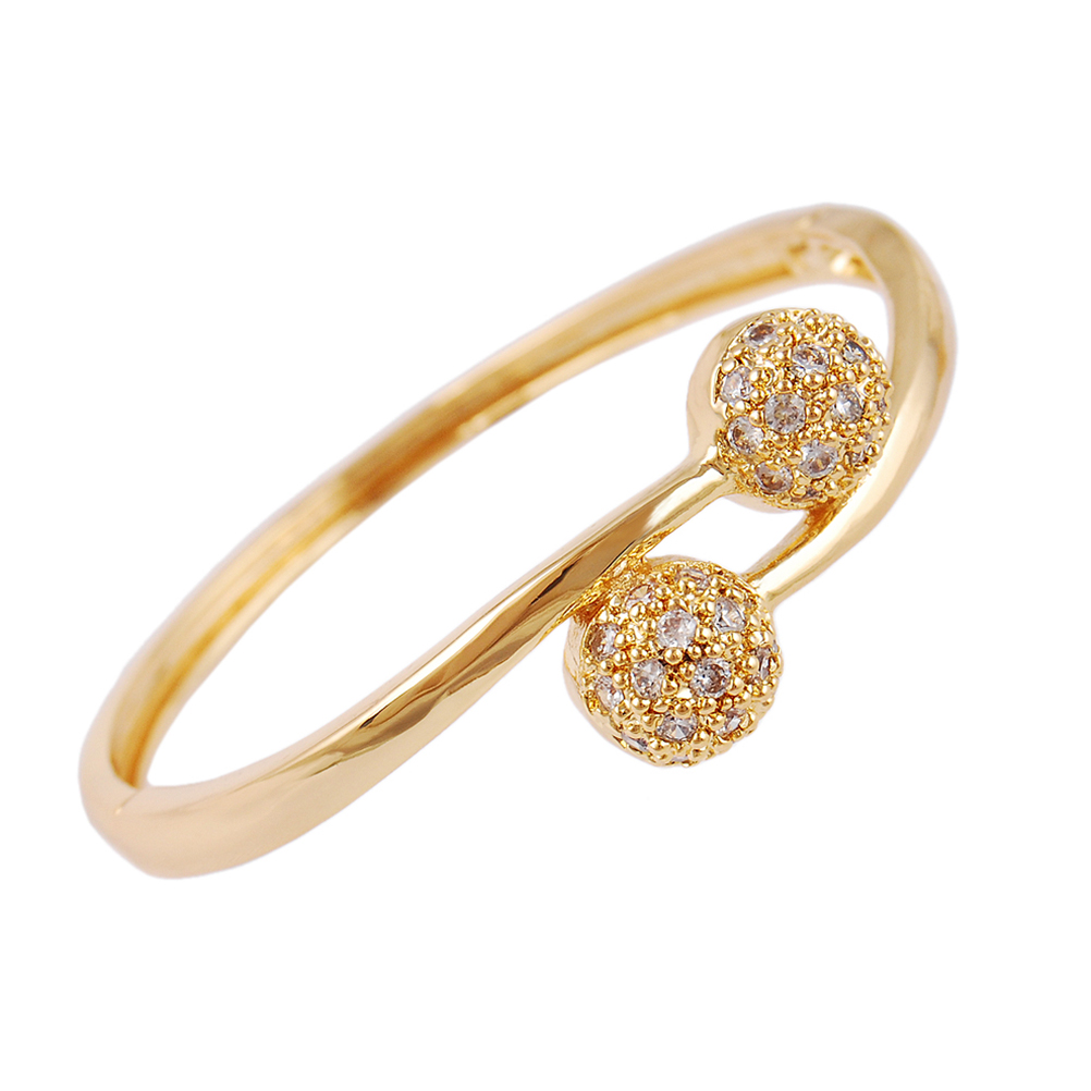 Yuanmiaoke Women Bangle Bracelet Stylish Simple Double Pearls Crosses ...