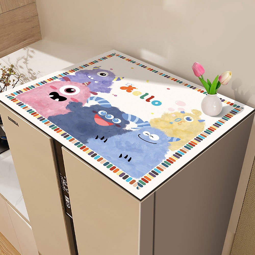 Yuanqi Spring Multi-Color Drum Washing Machine Dust Cover Mat - 50x60cm ...
