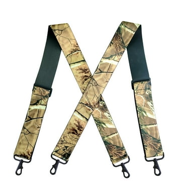 2 inch Camo Suspenders for Men Hunting Heavy Duty Work Adjustable ...